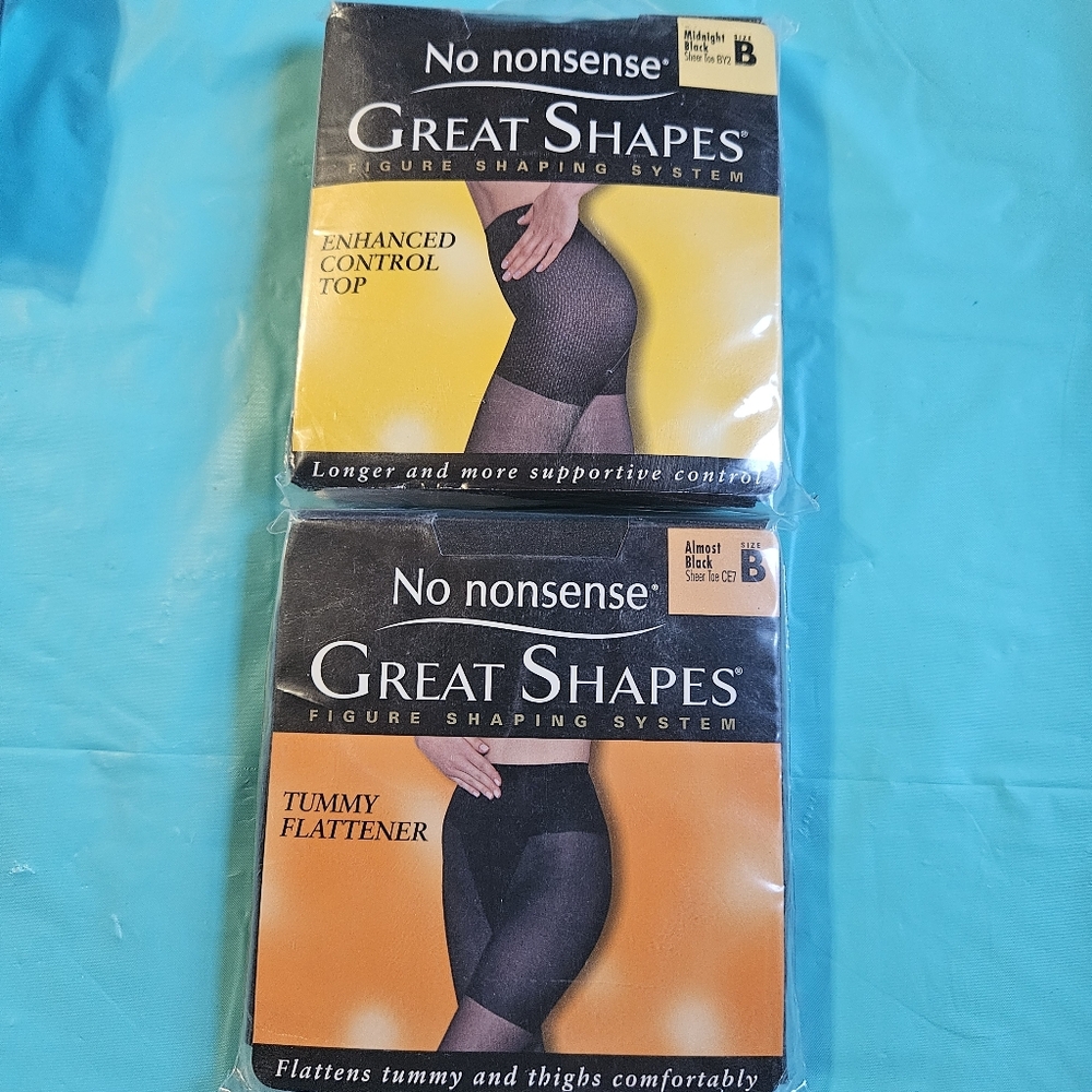 No Nonsense Pantyhose Great Shapes 2 Pair Midnight Bl… - Gem